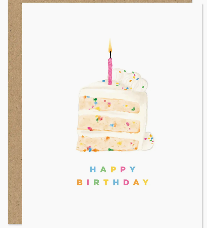 Birthday Cake Happy Birthday Card – Salt and Freckles